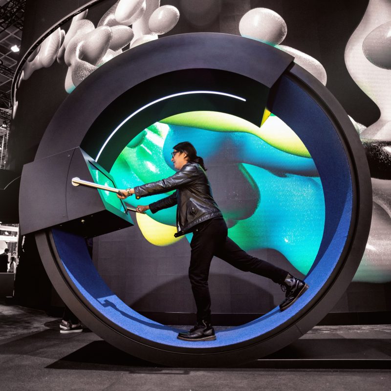 Covestro- interaktive Messe-Exponate