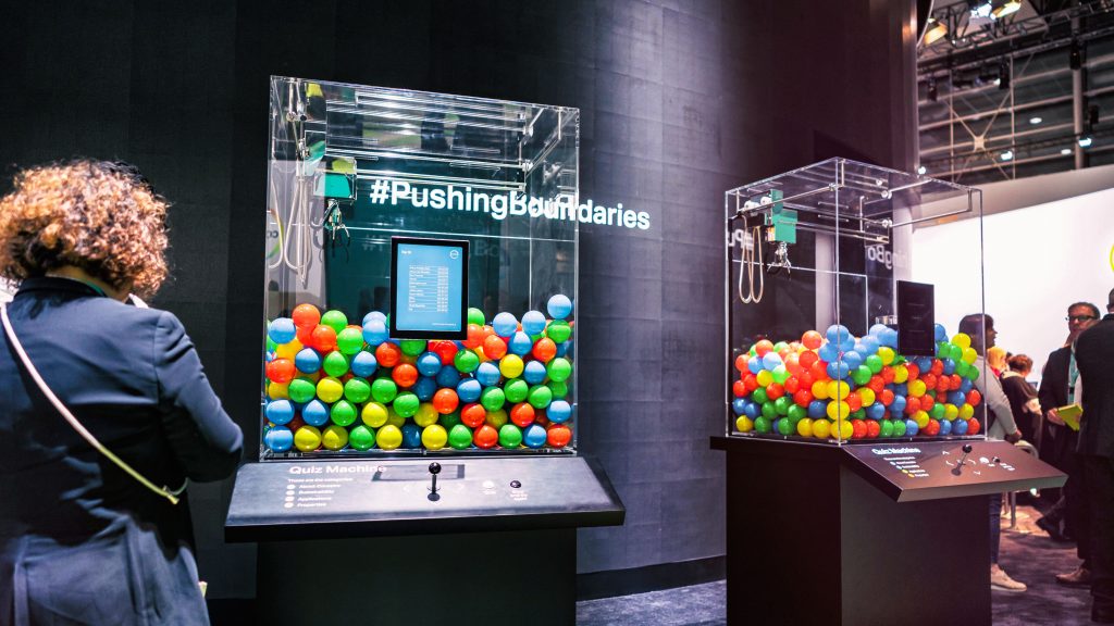 Covestro- interaktive Messe-Exponate